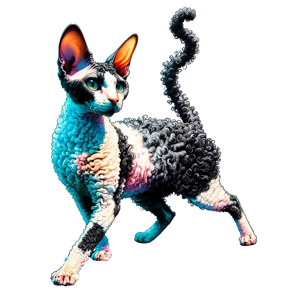Chat Cornish Rex - Puzzle – Craft Hub FR